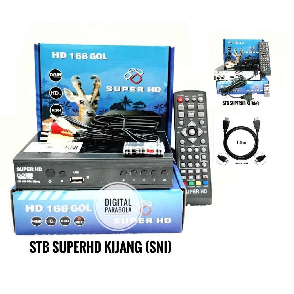 Jual Set Top Box Superhd Kijang DVBT2 BerSNI - Digital Set Top Box Super HD Kijang | Shopee ...