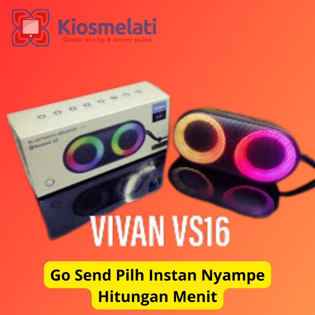 Jual Vivan VS16 RGB Light Bluetooth Speaker Bass TWS 10W IPX6 ...