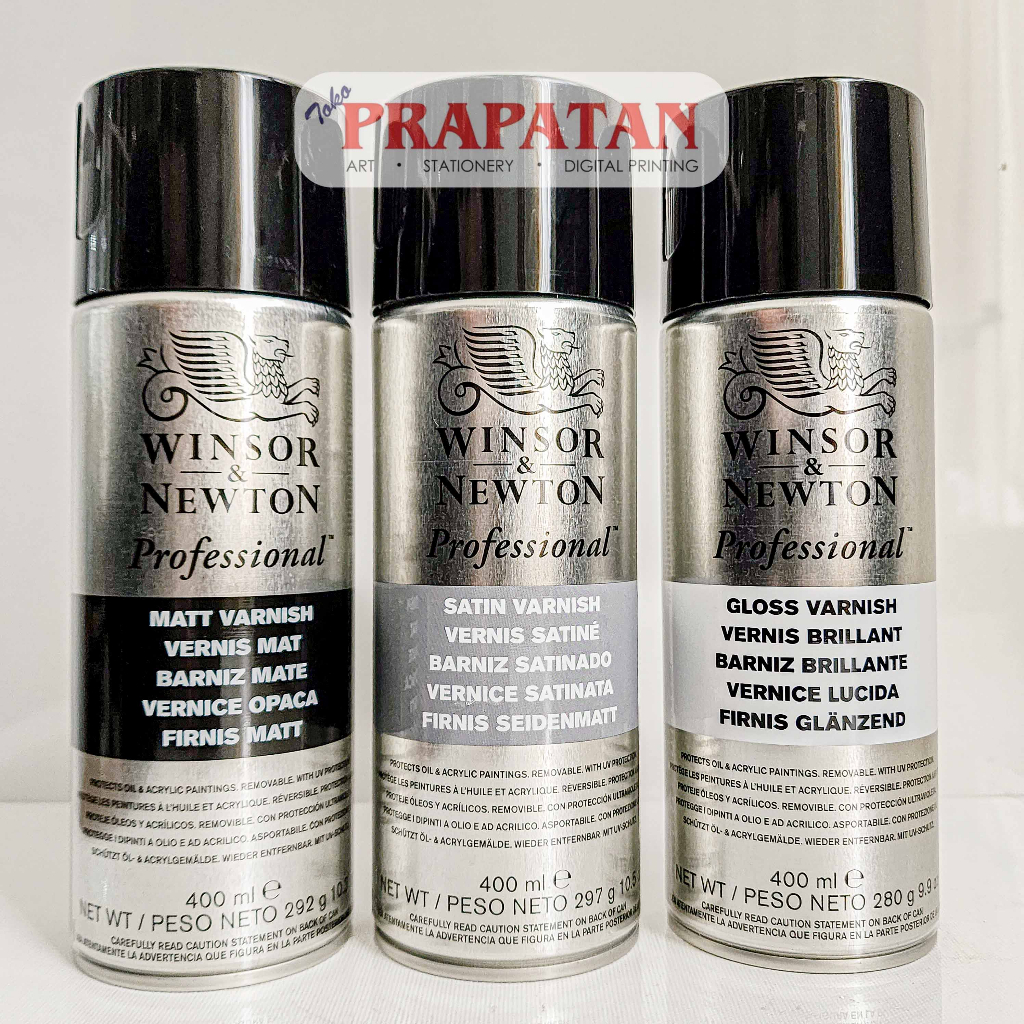 Jual Winsor Professional Varnish Aerosol 400ml | Varnish Cat Akrilik ...