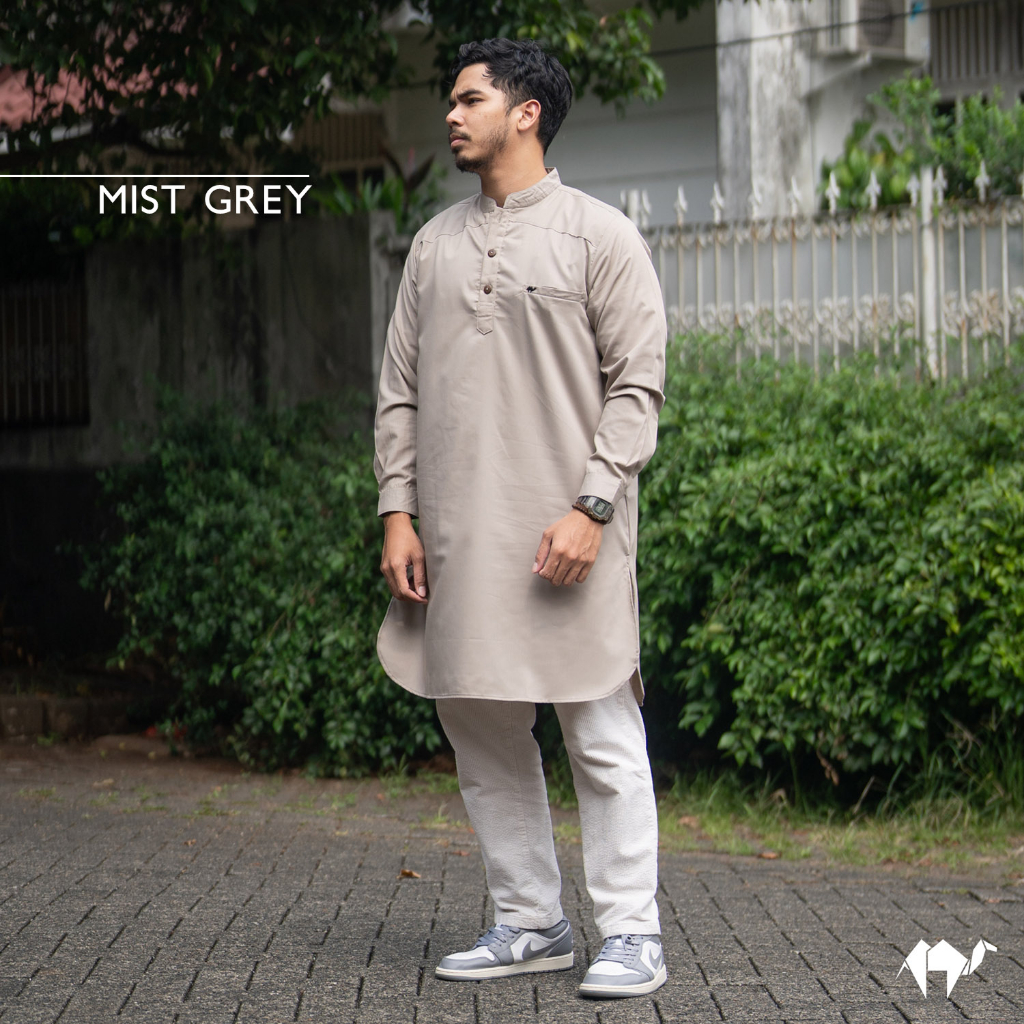 Jual Hazalnad Mist Grey Gamis Pakistan Pria | Shopee Indonesia