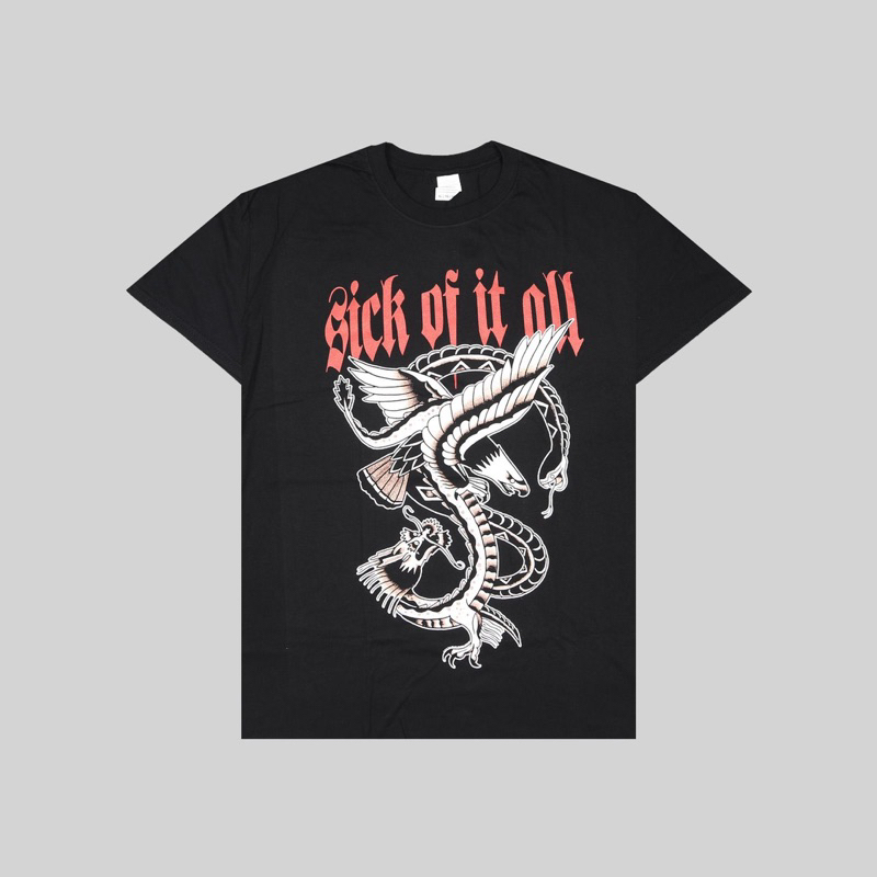 Jual TS SICK OF IT ALL - EAGLE BLACK ( ROCK MERCH ) | Shopee Indonesia