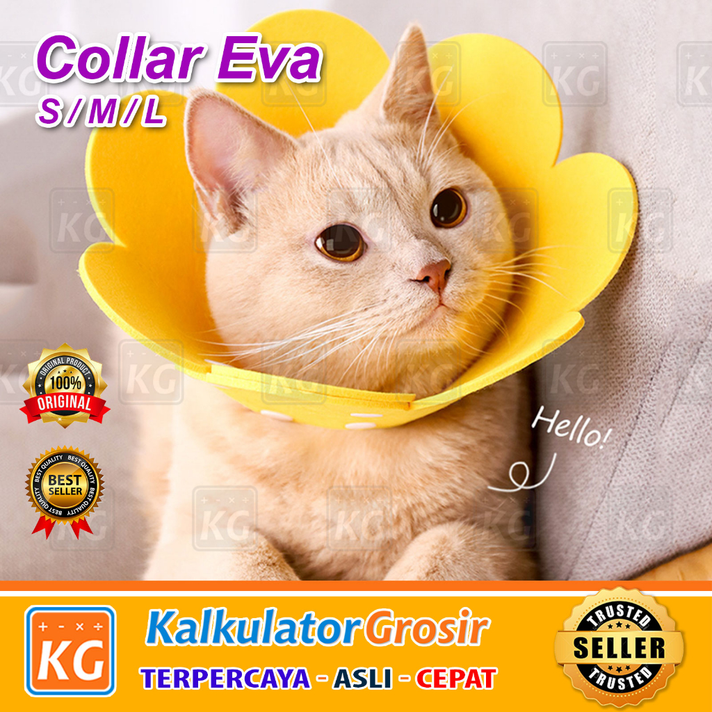 Jual Collar Pelindung Leher Kucing Anjing Collar Spon / Corong Penutup ...