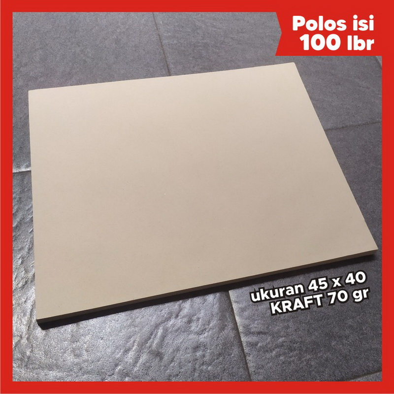 Jual Kertas Polos Kraft 40x45 Alas Kaki Cuci Mobil Paper Carwash ...