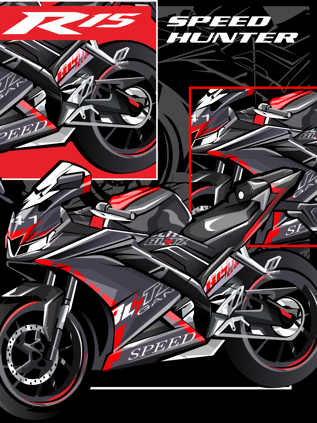 Jual Sablon DTF Siap Press / Sablon DTF Motor / Stiker Sablon / Uk a4 ...