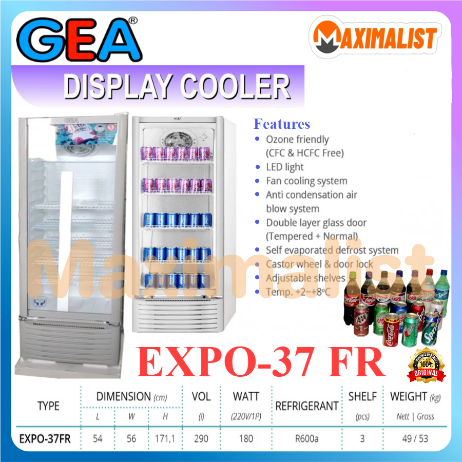 Jual GEA Showcase EXPO-37FR EXPO-37 FR Expo 37 FR Display Cooler 1 ...