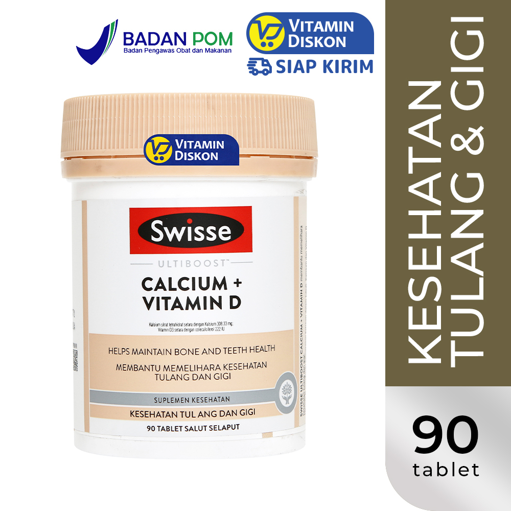 Jual SWISSE ULTIBOOST CALCIUM & VITAMIN D - 90 TAB | Shopee Indonesia