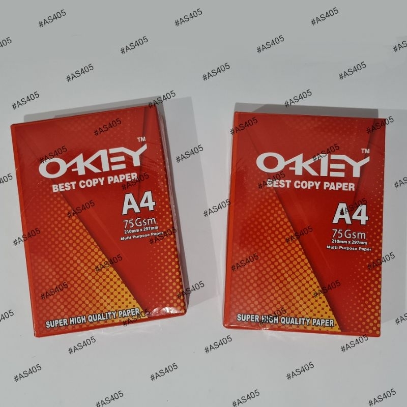 Jual Kertas HVS MURAH / PRINT / FOTOCOPY OKEY A4 75 GSM (1 RIM ...