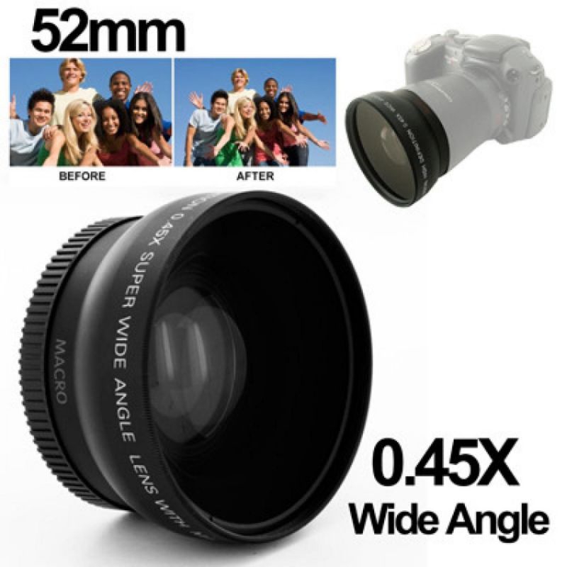 Jual Super Wide Angle Lens with Macro 52mm for Nikon Lensa Wide Angle ...