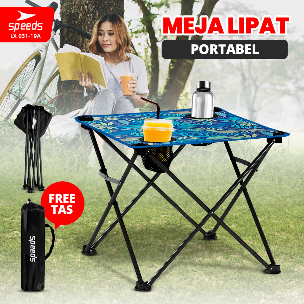 Jual SPEEDS Meja Camping Folding Table Meja Lipat Meja Portable Indoor ...