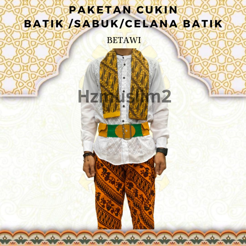 Jual SETELAN CELANA BATIK BOIM ANAK SAMPAI DEWASA LENGKAP ADAT BETAWI I ...