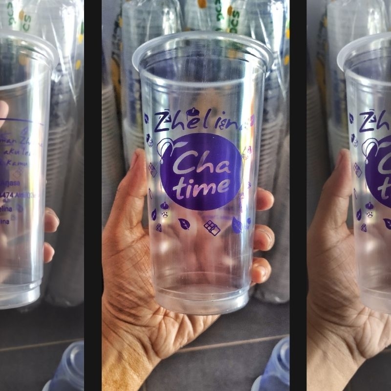 Jual Cup sablon 22oz. cocok untuk jualan es teh jumbo | Shopee Indonesia