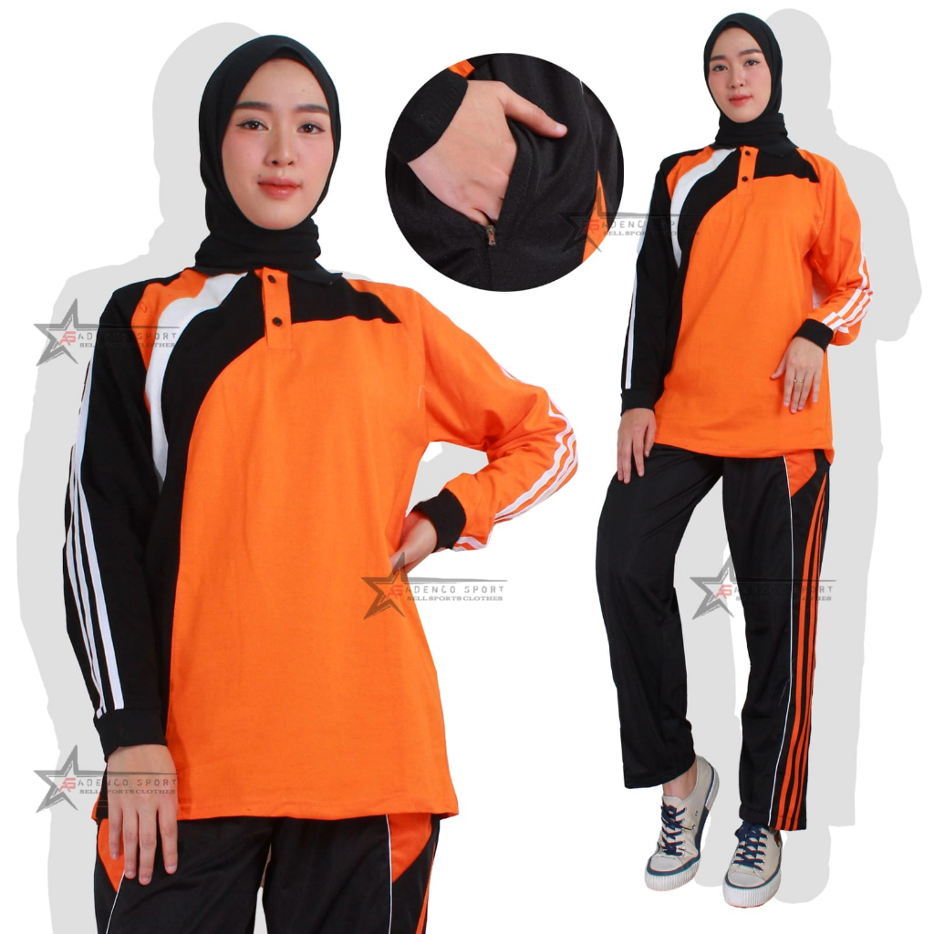 Jual Setelan Kaos Olahraga Lengan Panjang | Seragam Olahraga Baju Training Stelan | Shopee Indonesia