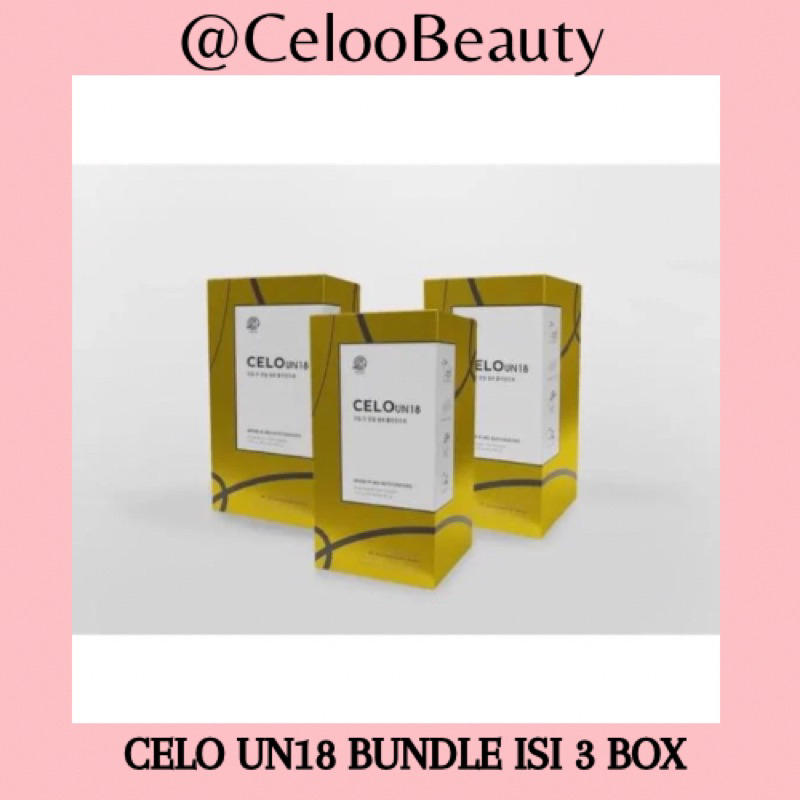 Jual CELO UN18 GOLD PREMIUM BUNDLE 3 BOX 30 SACHET CELO BEAUTE READY ...
