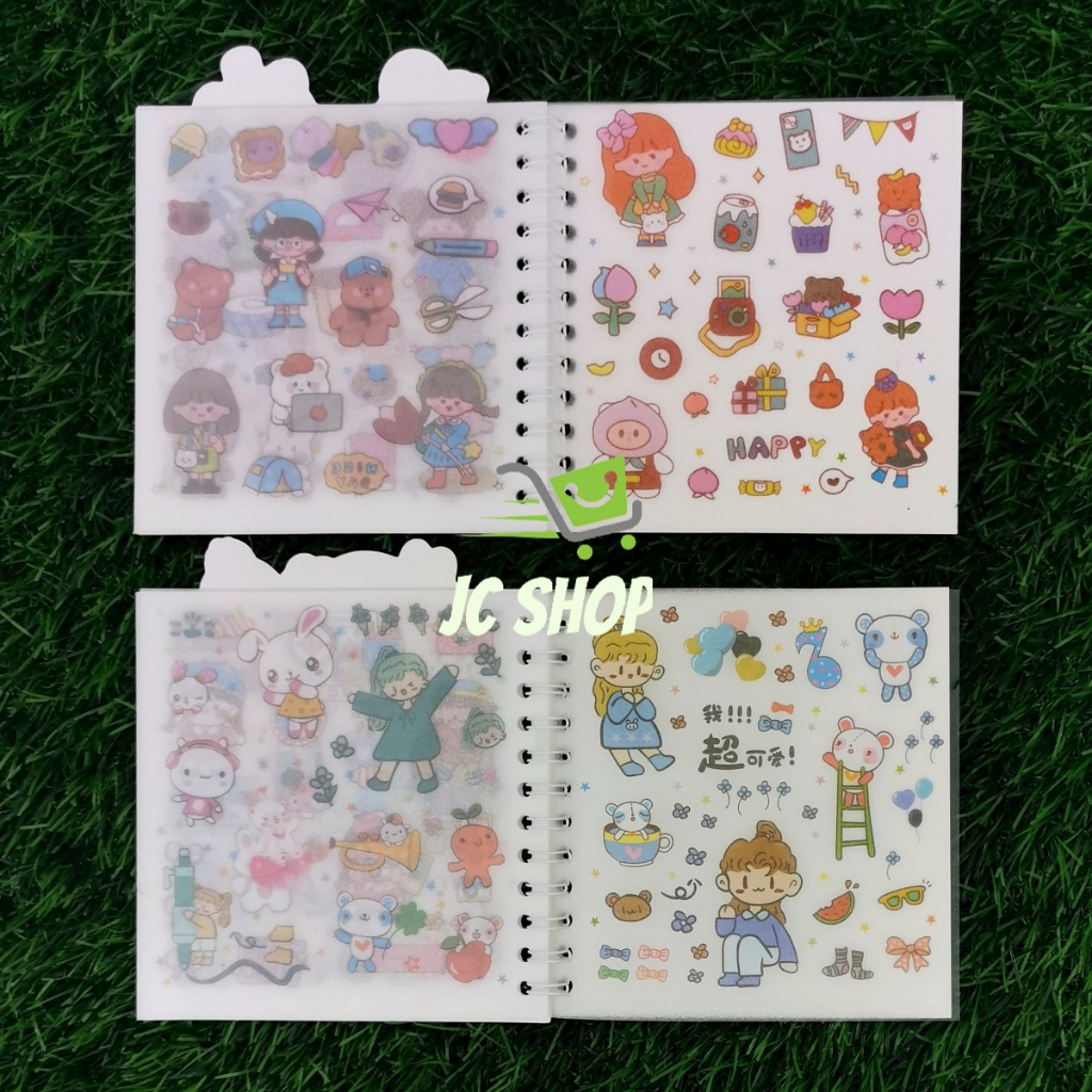 Jual Buku Stiker Dekorasi Glitter / Sticker Book ( 1 Buku 10 Lmbr ...
