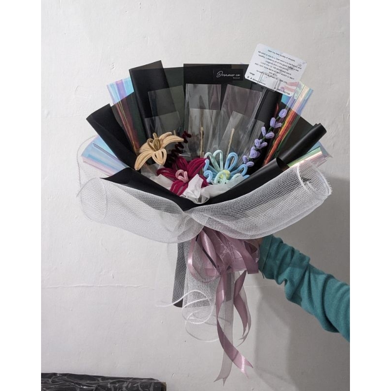 Jual Money bouquet kosongan kawat bulu (REG/KARGO WAJIB CO PACKING ...
