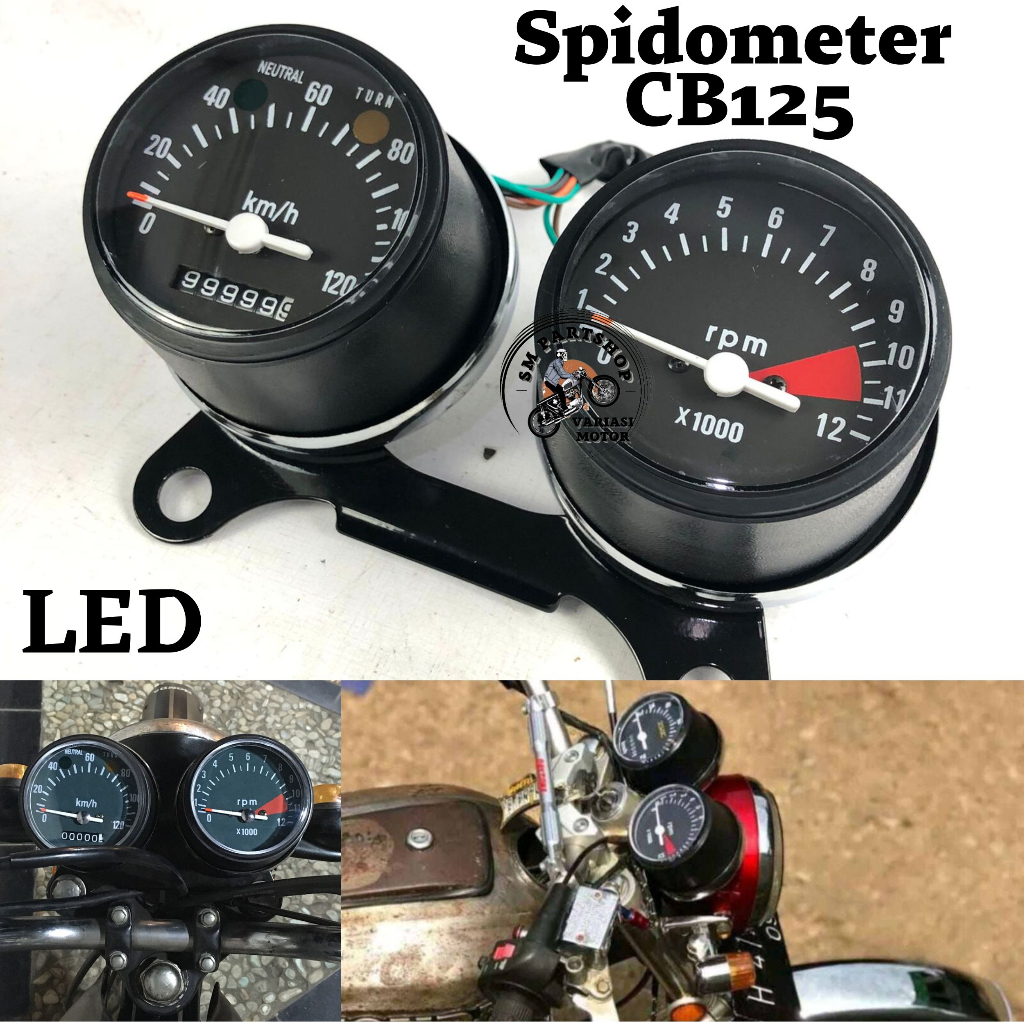 Jual Spido CB125 CB 125 Led Speedometer spedo meter cb 125 Speedo set ...