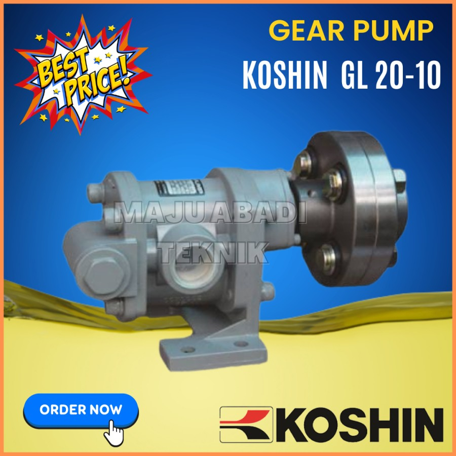 Jual Gear Pump Koshin GL 20-10 Pompa Gear Pump Pressure 10 Bar | Shopee ...