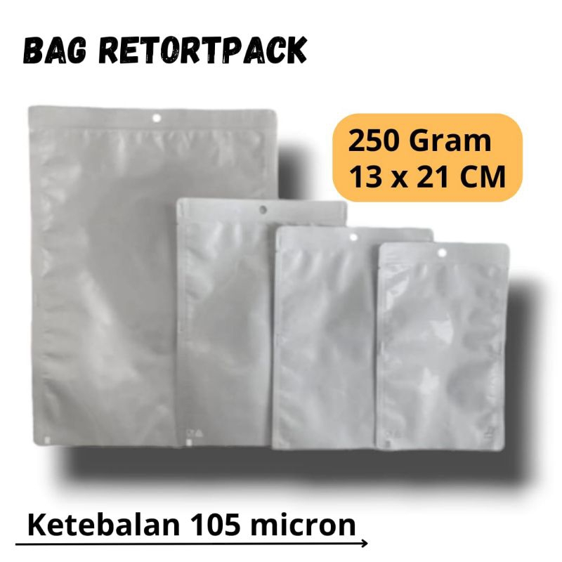 Jual KPACK BAG RETORT PACK 250g PLASTIK KEMASAN FOIL VAKUM TAHAN PANAS ...