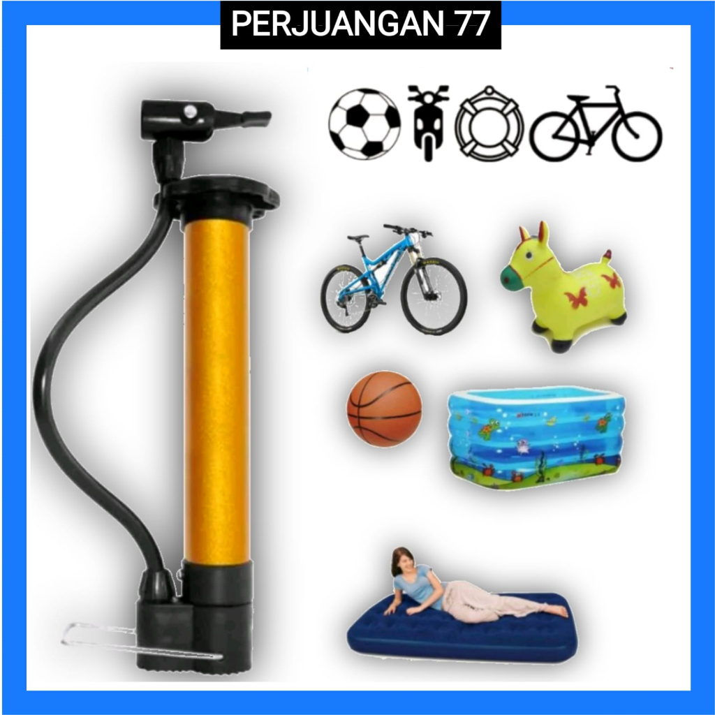 Jual PROMO PAKET ISI 2 !! - Pompa Ban Mini Portable Serbaguna | Pompa ...