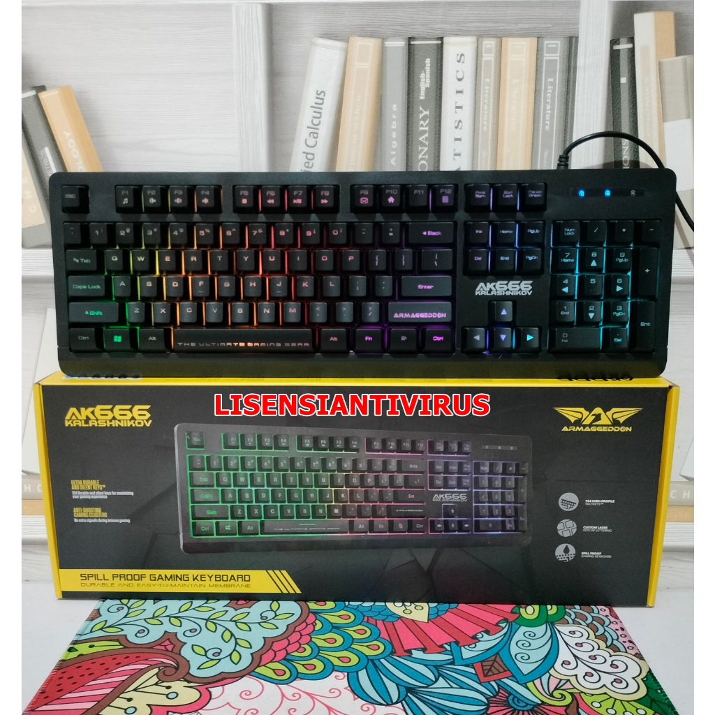 Jual Armaggeddon AK666 Spill Proof Backlit Membrane Gaming Keyboard ...