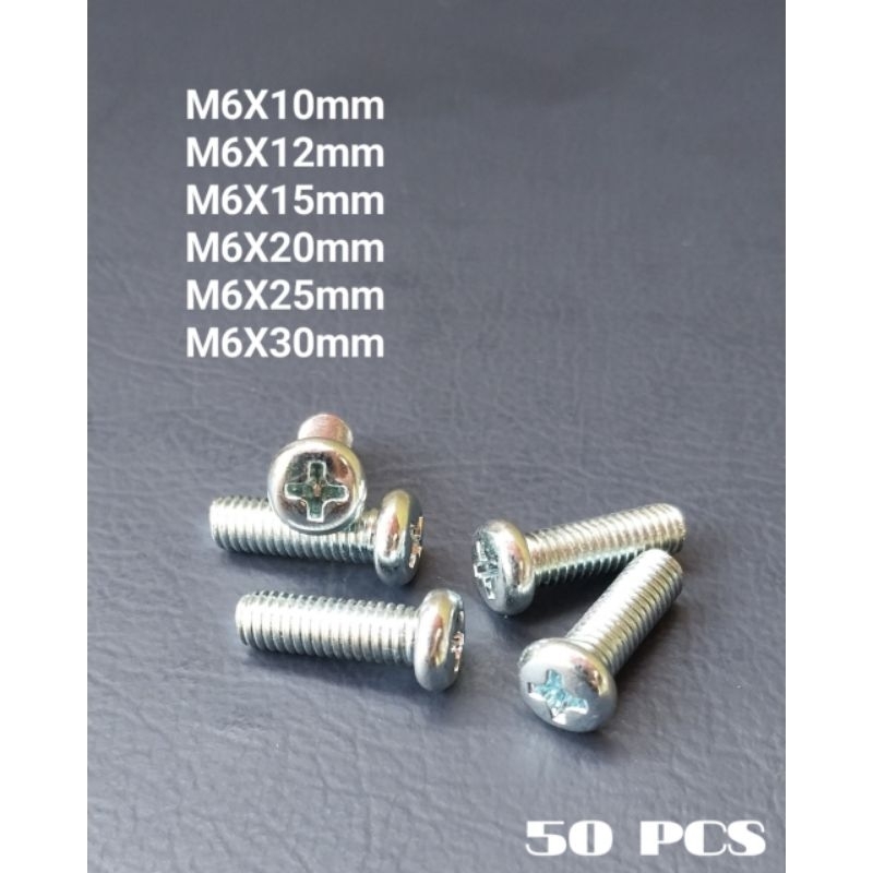 Jual BAUT OBENG JP M6 DRAT 1.00 PUTIG ( 50 PCS ) | Shopee Indonesia