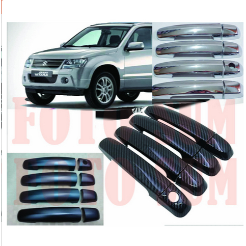 Jual Cover Handle Mobil Grand Vitara chrom hitam carbon 4 pintu ...