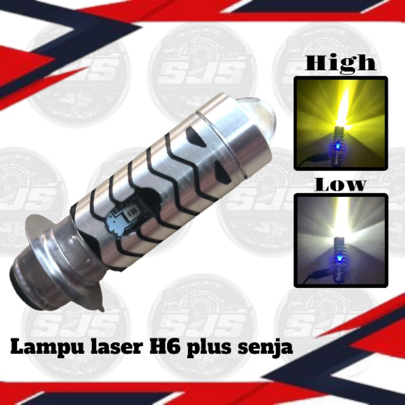 Jual Lampu Led Depan H6 Laser 2 Warna Plus Senja Biru Motor Matic & Bebek | Shopee Indonesia