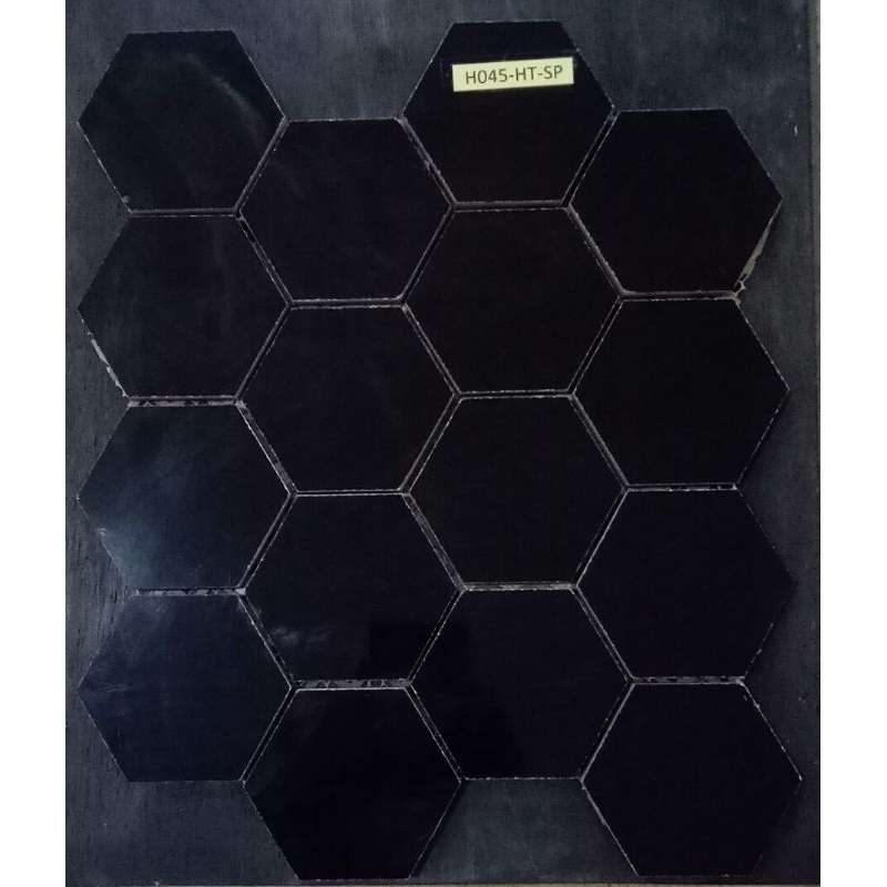 Jual Mosaik Keramik Lantai Bentuk Hexagon Polos ukuran kecil (16keping ...