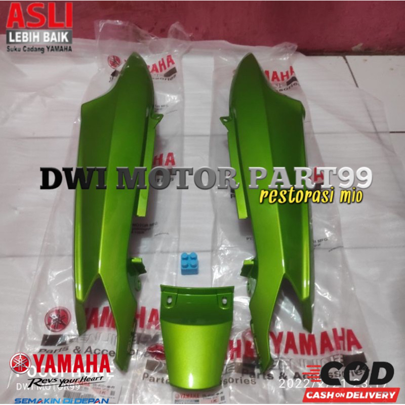 Jual COVER PLUS SAMBUNGAN BODY BELAKANG MIO SMILE HIJAU IJO ORIGINAL ...