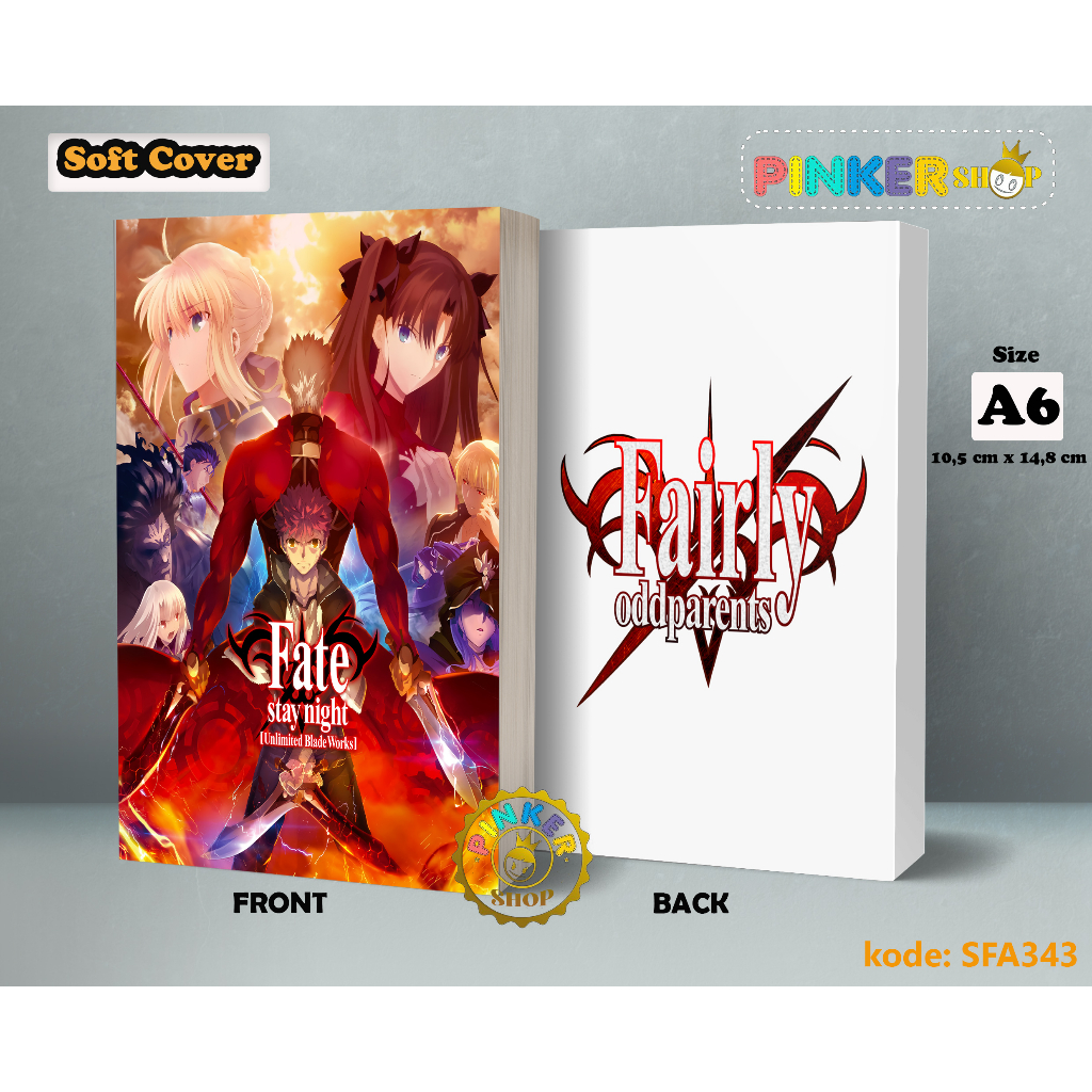Jual (SFA343) Pocket Note Anime Fate Stay Night Unlimited Blade Works ...