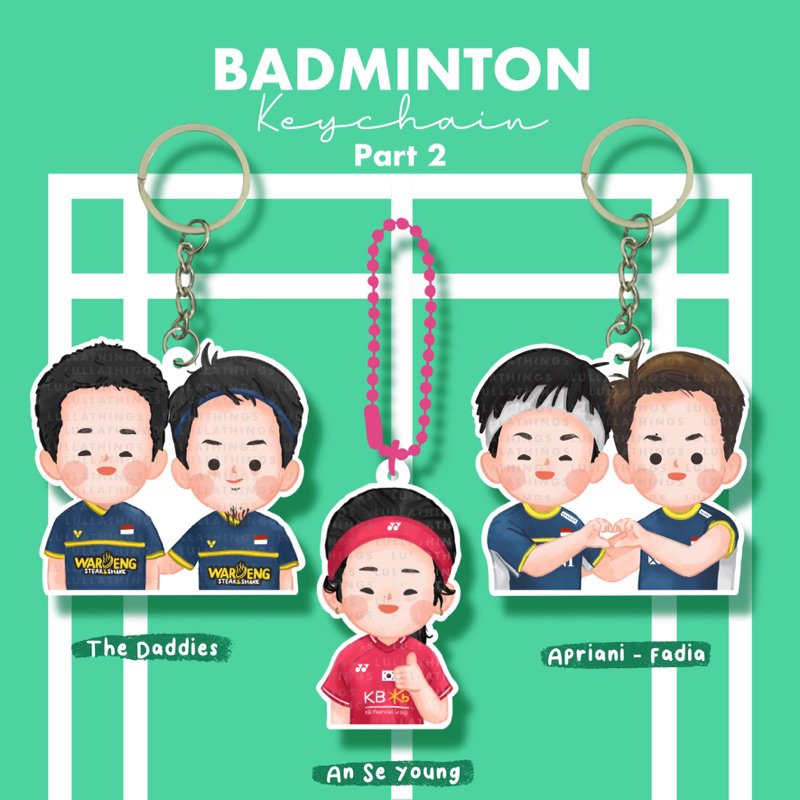 Jual Badminton Player Keychain / Altet Bulutangkis / Kevin sanjaya ...
