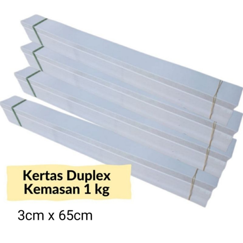 Jual KERTAS DUPLEK UNTUK PEMBUATAN PECI SONGKOK LEBAR 3CM X 65CM berat ...