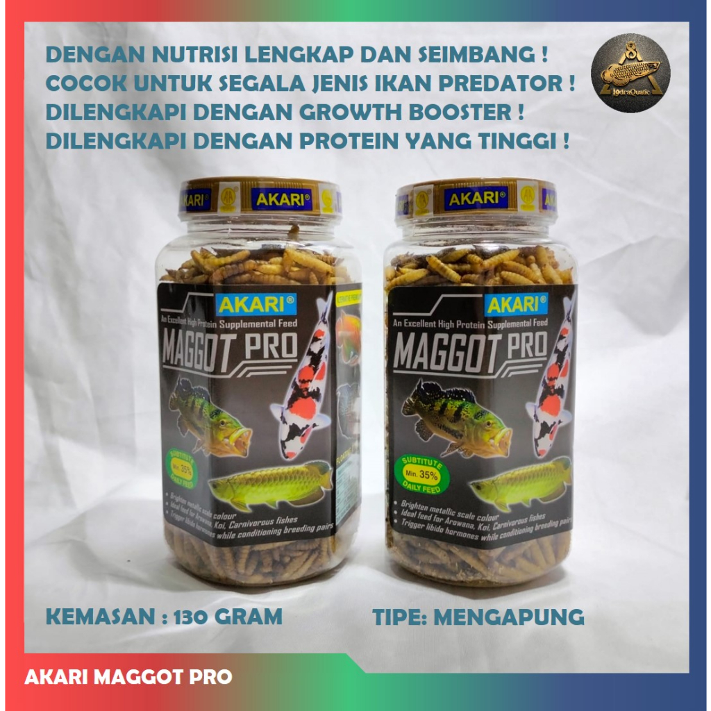 Jual AKARI MAGGOT PRO MAGGOT KERING PAKAN AKARI MAGGOT PRO PAKAN OSCAR ...