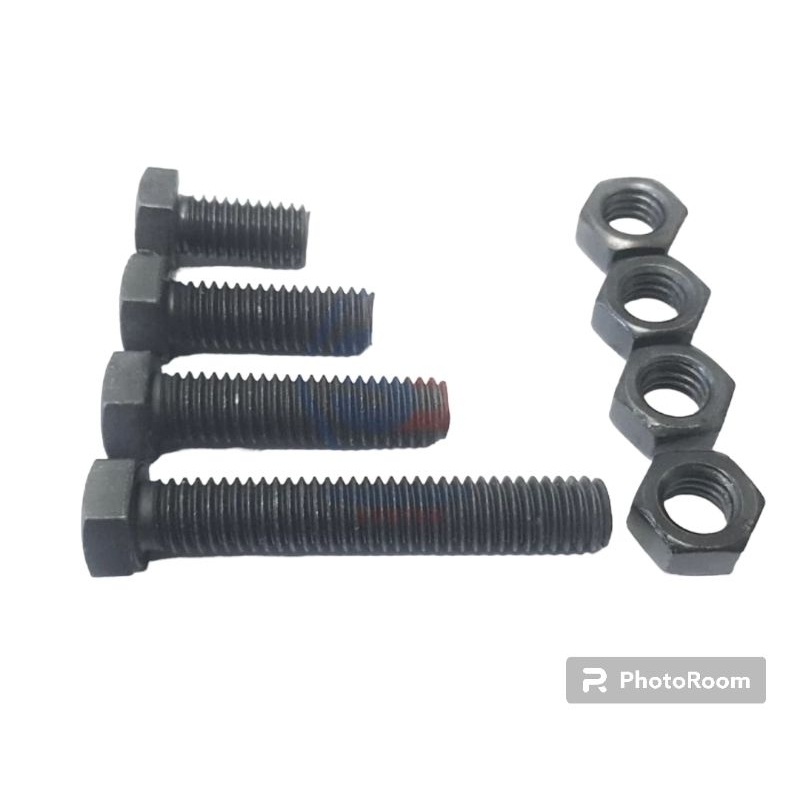 Jual BAUT MUR UNC HITAM 3/8 X 1 1-1/2" 2" 2-1/2" 3" | Shopee Indonesia