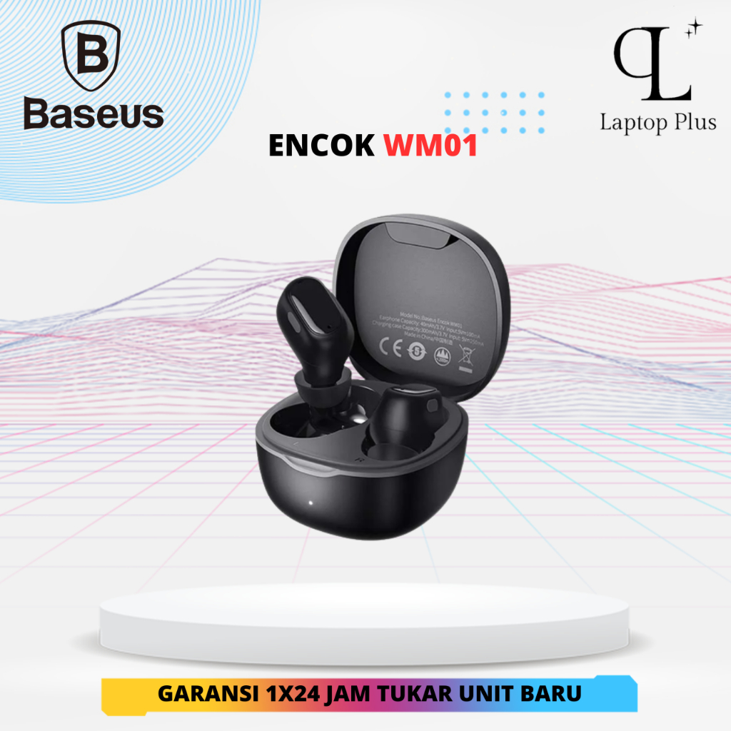 Jual BASEUS TRUE WIRELLES BLUETOOTH EARPHONE MINI EARBUDS TWS WM01 ...