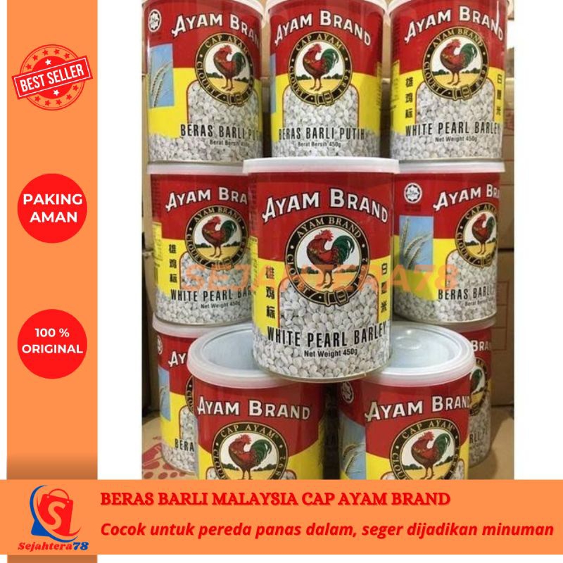 Jual Beras Barley Ayam Brand 450 gr - Beras Barli Putih - White Pearl ...