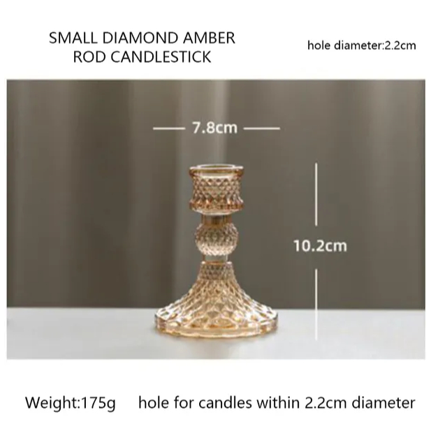 Jual Tempat Lilin Kaca Glass Pillar Candle Holder Transparent ...