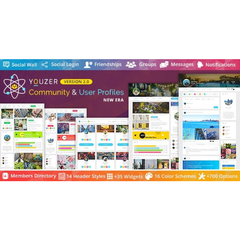 Jual Youzer V2.6.2 (+Addons) – Buddypress Community & WordPress User Profile Plugin | Shopee ...