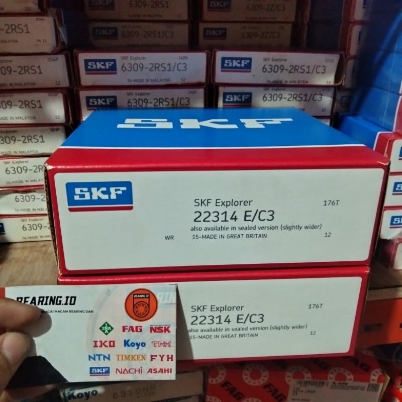 Jual Bearing Spherical 22314 E C3 SKF ORIGINAL | Shopee Indonesia