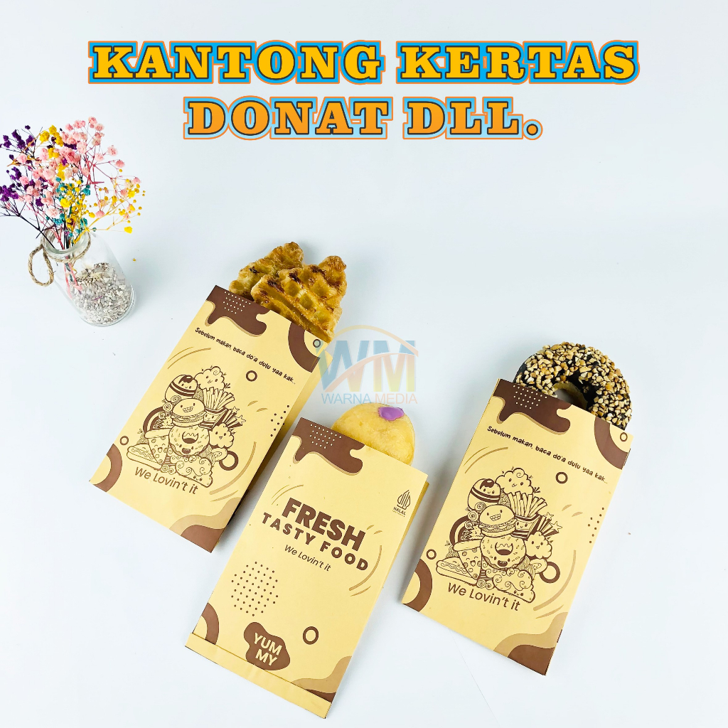 Jual Kantong Donat / Kantong Roti / Kantong Bomboloni / Kantong Kertas ...