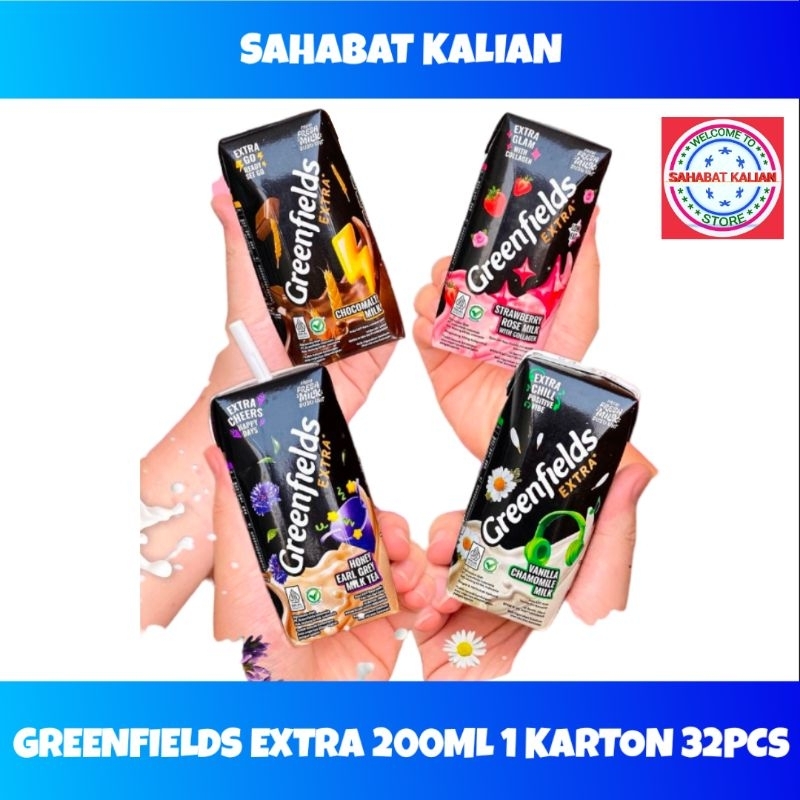 Jual Greenfields EXTRA 200ML 1 Karton 32pcs | Shopee Indonesia