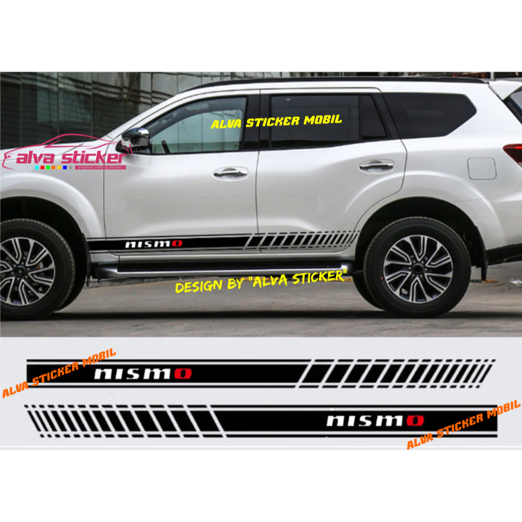 Jual (ALVA) sticker nismo list cutting stiker mobil nissan nismo 2 sisi ...
