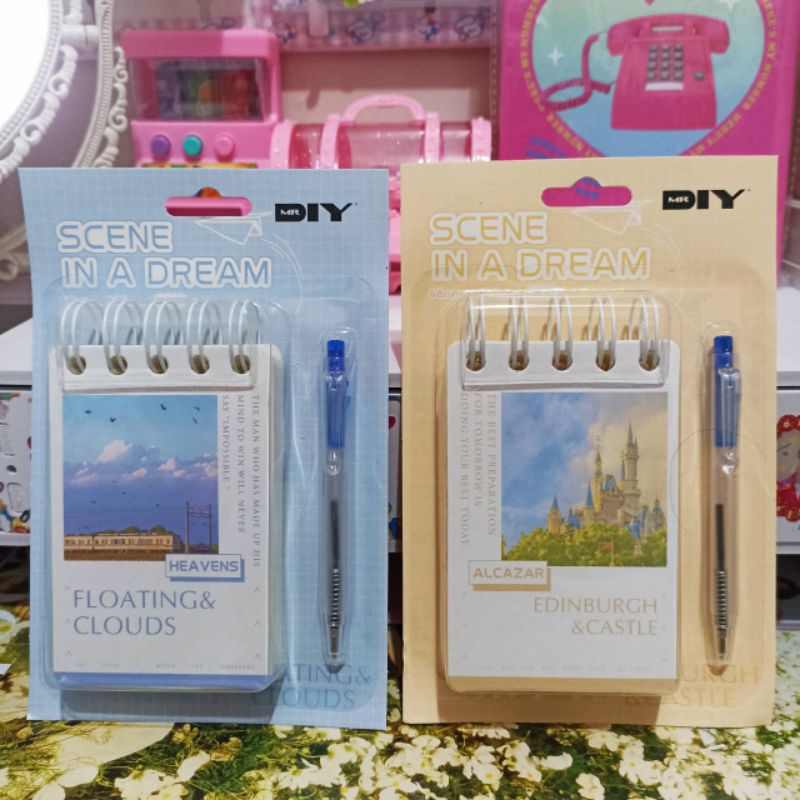 Jual Notebook Ring Mini/ Buku Catatan + Pen Mini/ Notepad Kecil Saku ...