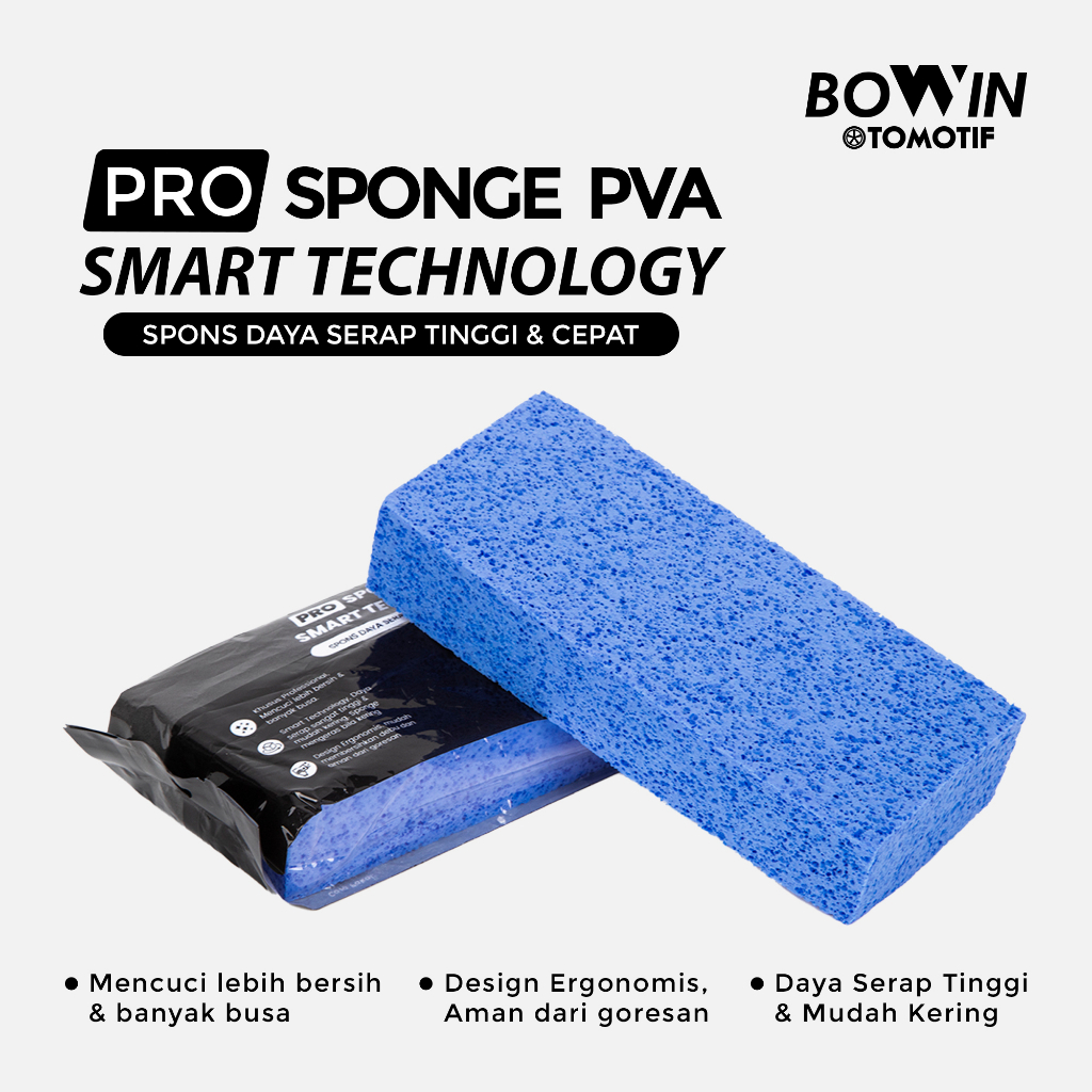 Jual BOWIN Smart Sponge Busa Banyak - Pro PVA Tech (Spons Cuci Mobil ...