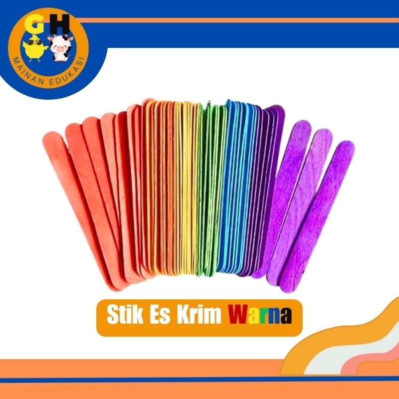 Jual Mainan Edukasi Stik Es Krim Warna Warni Worksheet Puzzle ...