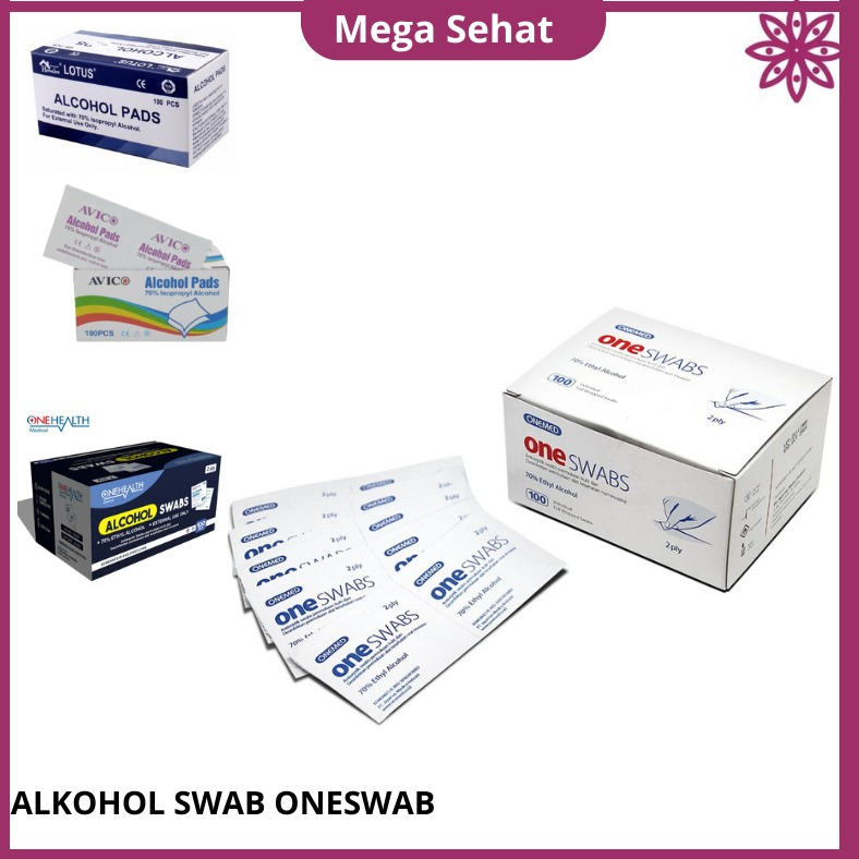 Jual Onemed Tissue Alkohol Swab Oneswab Alcohol Swab Antiseptik ...