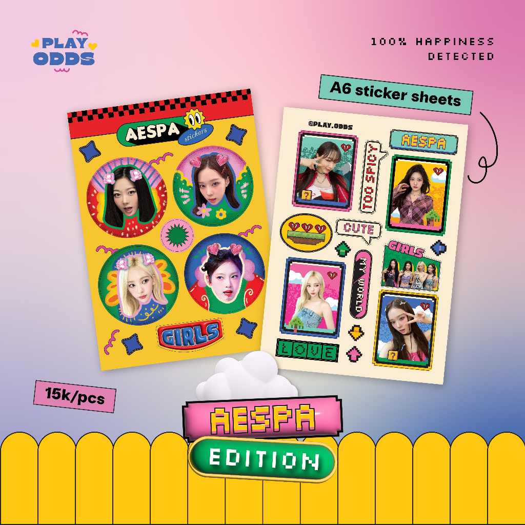 Jual AESPA STICKER SHEETS | Shopee Indonesia