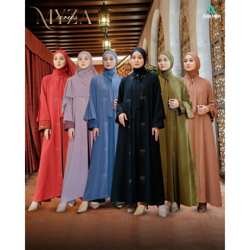 Jual Myza Dress / Myza Abaya / Dress Exclusive Afas | Shopee Indonesia
