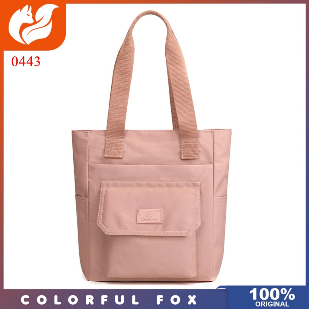 Jual Colorful fox ori - tote bag colorful fox 0443 nilon waterproof tas ...