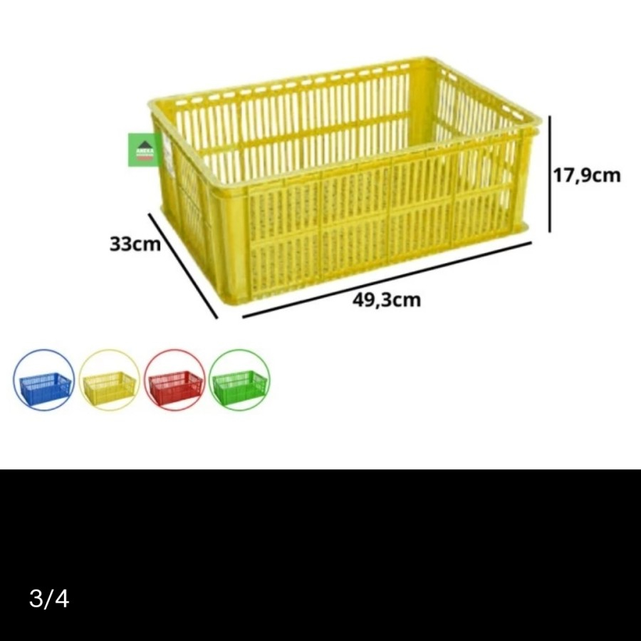 Jual Keranjang Industri Serbaguna Rak Box Container Kontainer Bolong ...